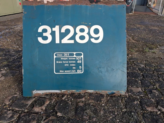 RAILWAYANA HARDWARE. Loco cabside number plate. Ex Class 31. £172.30 ...