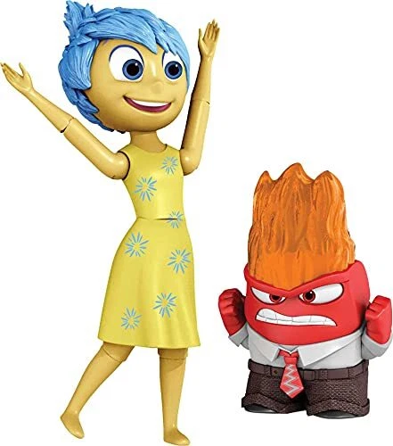 MATTEL DISNEY PIXAR Inside Out Anger & Joy Action Figures Highly ...