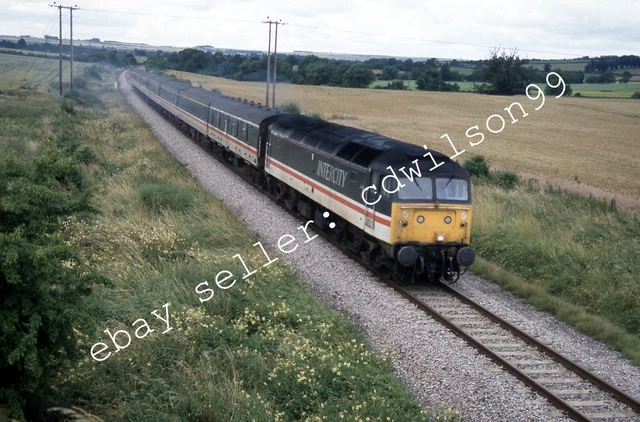 35MM BRITISH RAILWAY Slide - BR Class 47 No. 47851 at Chilson 1992 ...