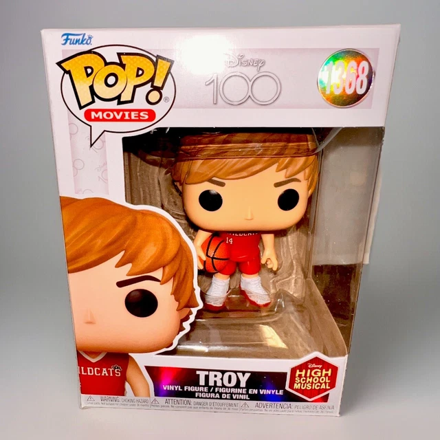 FUNKO POP MOVIES High School Musical Troy Disney 100 Anniversary Figure ...