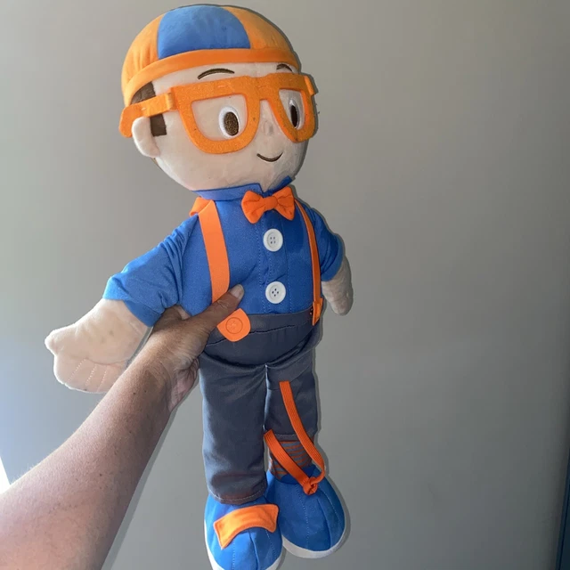 LARGE MR BLIPPI Talking plush Soft Toy 20 Inch Toy “Learn Laces Sticky ...
