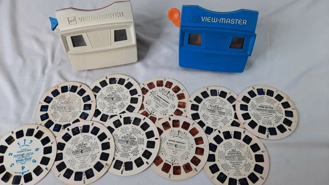 VINTAGE VIEWMASTER VIEWERS And Reels, Disney, Bugs Bunny, Casper, Pooh ...
