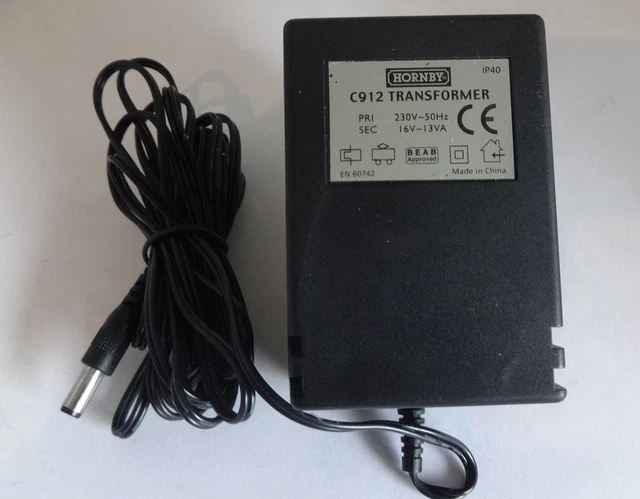 HORNBY C912 SCALEXTRIC Mains Power Supply Transformer Adaptor 16v ...
