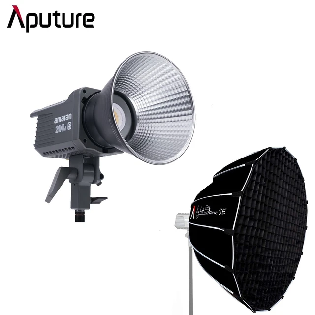 APUTURE AMARAN AL-200D S COB Continuous LED Video light + Light Dome SE ...