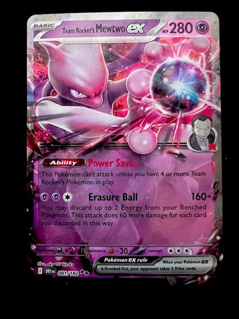 TEAM ROCKET’S MEWTWO ex 081 Destined Rivals Pokemon TCG mint £2.75 ...