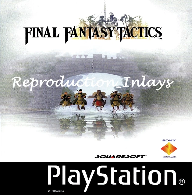 FINAL FANTASY TACTICS PS1 Front & Back Inlays (FITS PAL CASES) £8.99 ...