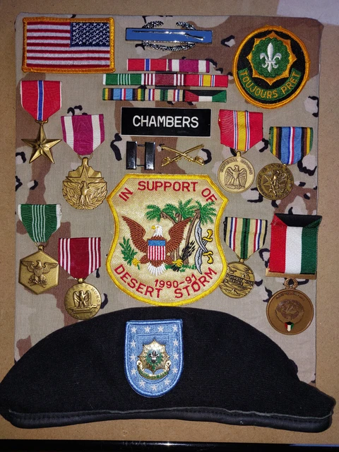 SHADOW BOX, US Army, Captain., 2nd Cavalry Regiment, Golfkrieg, Desert ...