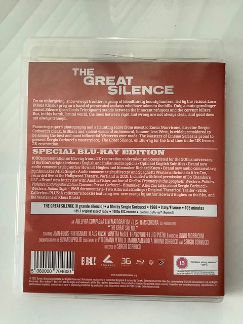THE GREAT SILENCE - The Masters of Cinema Series (Blu-ray, 2022) Klaus ...