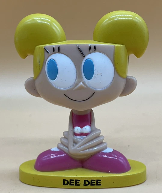 &CARTOON NETWORK DEXTER'S Lab Dee Dee Dee Giocattolo Mini Testa Bobble ...