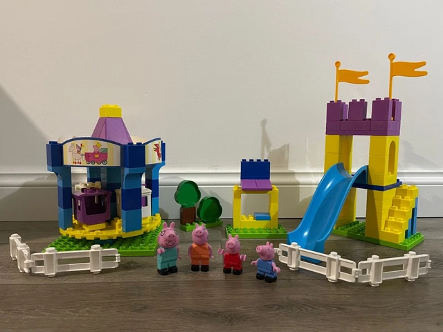 PEPPA PIG | Fun Park Building Blocks Construction Set + 4 Figures £27. ...