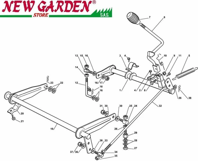 LIFT EXPLODED VIEW Cut Mower Lawn Mower EL63 XE70VD Castelgarden £7.61 ...