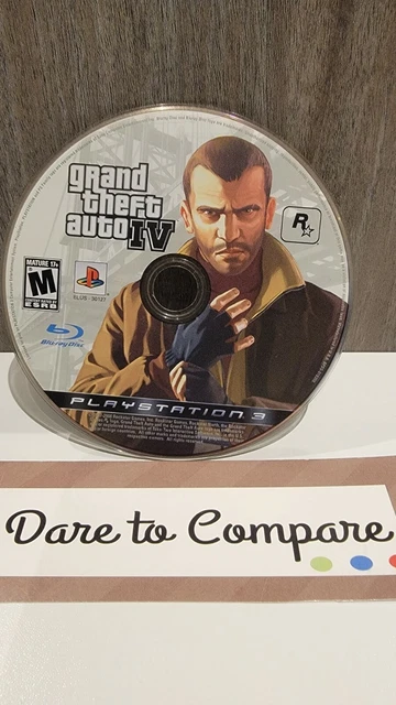 GRAND THEFT AUTO IV (Sony PlayStation 3 / PS3, 2008) Disc Only $7.49 ...