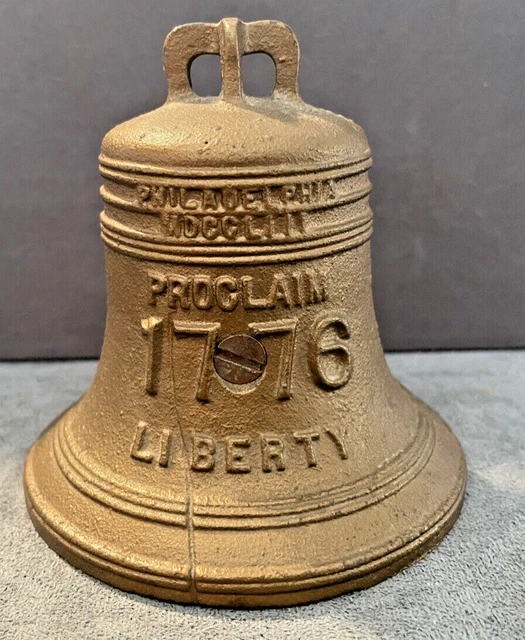 VINTAGE COMMEMORATIVE LIBERTY Bell Cast Iron Coin Bank--3376.23 $24.99 ...