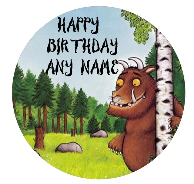 7.5& PERSONALISED GRUFFALO Birthday Cake Topper Edible Icing/Rice Paper ...