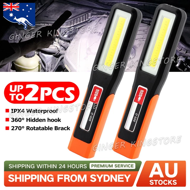 1/2X RECHARGEABLE LED Magnetic Work Light Cordless COB Inspection Lamp ...