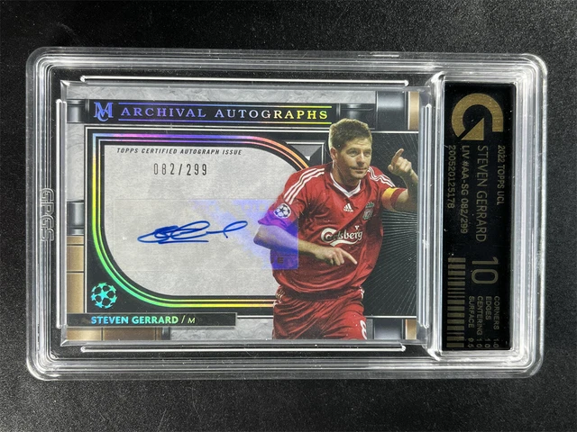 2021-22 TOPPS MUSEUM Collection Steven Gerrard Archival Auto /299 GGS ...