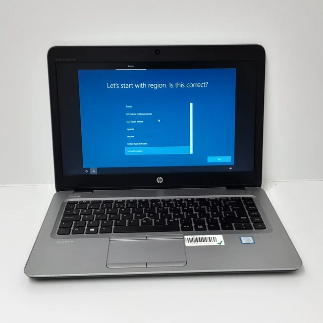 HP ELITEBOOK 840 G4 Windows 10 Silver 14 inch Laptop i5 7th Gen 8GB ...