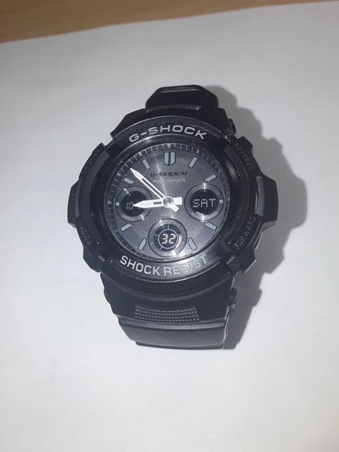 CASIO AWGM100B-1A G-SHOCK Cronometraggio segnale radio atomico solare ...