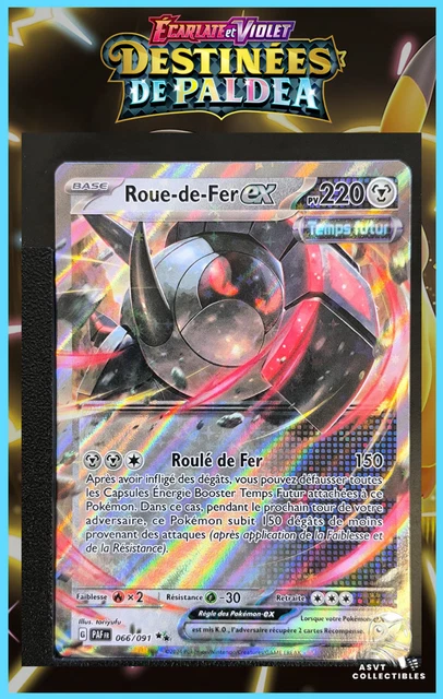 CARTE POKÉMON ROUE-DE-FER ex 066/091 EV4.5 DESTINÉES DE PALDEA Ecarlate Violet EUR 3,99 ...