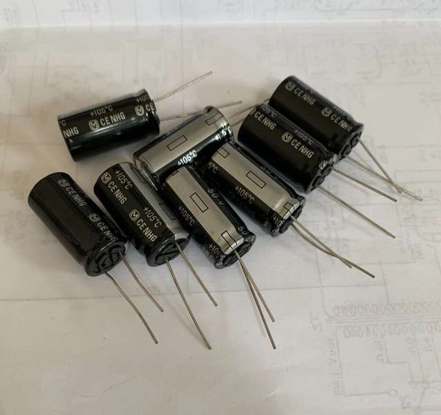 CAMBRIDGE AUDIO A4 Amplifier Smoothing Capacitors Set of 8 - Brand New ...