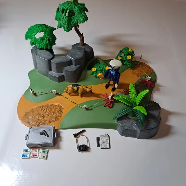 PLAYMOBIL 3136 Scène De Crime Policier Chien Chasse aux indices EUR 15 ...