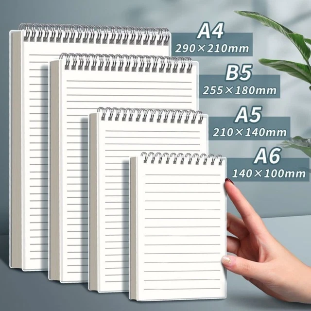 A4/A5/A6/B5 COIL NOTEBOOK Grids/Blank/Horizontal Line Sketchbook ...