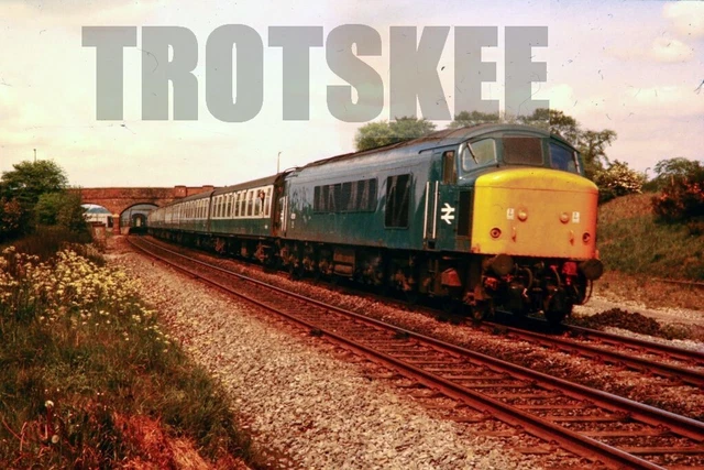 35MM SLIDE BR British Railways Diesel Loco Class 45 45110 Alfreton 1977 ...