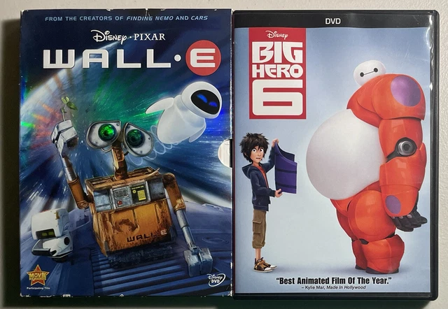 DISNEY/PIXAR 2 DVD Lot: WALL-E + BIG HERO 6 - VERY GOOD! FREE SHIPPING ...
