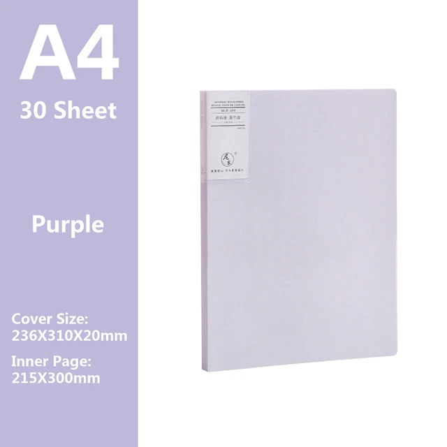 A4 SIZE PRESENTATION Book Display Book Document Organizer Waterproof ...