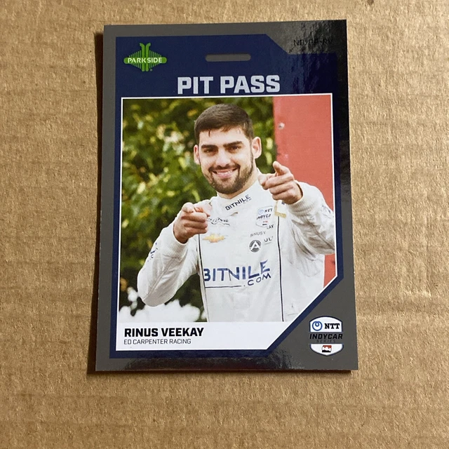 2024 PARKSIDE NTT Indy Car Racing PIT PASS Card RINUS VEEKAY EUR 1,11 ...