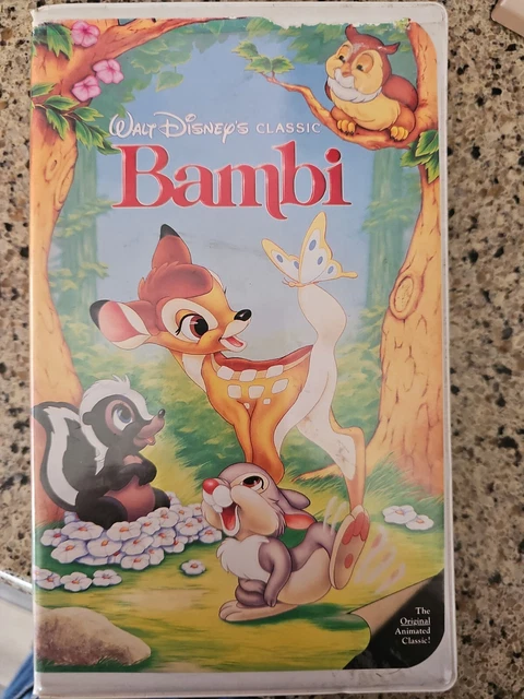 BAMBI - WALT Disney Classic - VHS 942 1989 Diamant Noir - Première ...
