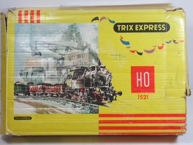 TRIX EXPRESS No.1521 0-6-0T STEAM FREIGHT TRAIN SET VN MIB £210.00 ...