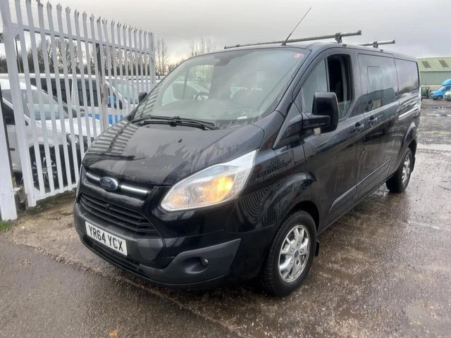64 PLATE FORD Transit Custom 2.2 TDCI 290 Black Limited Factory Crew ...