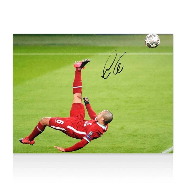 FOTO FIRMATA THIAGO Alcantara Liverpool: autografo calcio in testa EUR ...