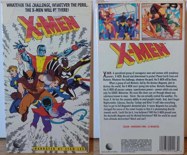 LOT 5X VHS Marvel Cartoons Animated 1988 - 1994 (EX) X-Men - Spider-Man ...