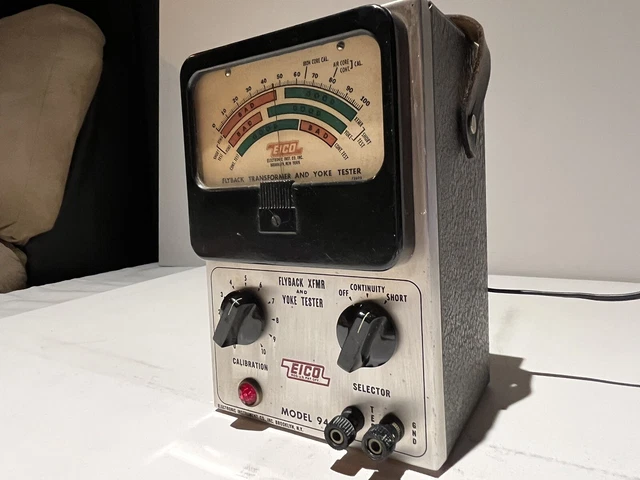 VINTAGE EICO MODEL 944 FLYBACK TRANSFORMER and YOKE TESTER Early 1970's ...