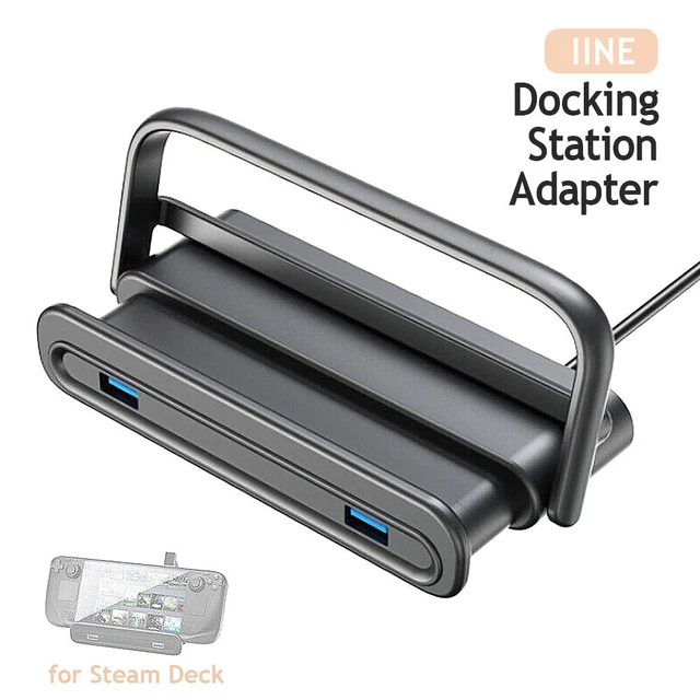 IINE DOCKING STATION Adapter for Steam Deck PD100W HDMI Network ...