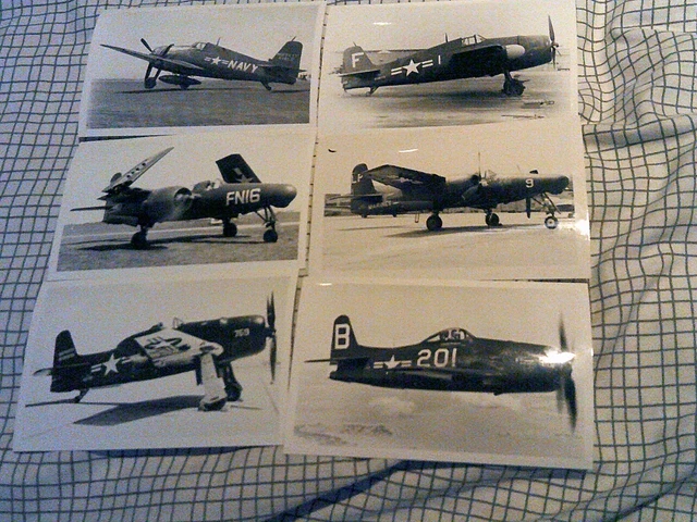11X PHOTO US NAVY Grumman F6F Hellcat F7F Tigercat F8F Bearcat TBM ...