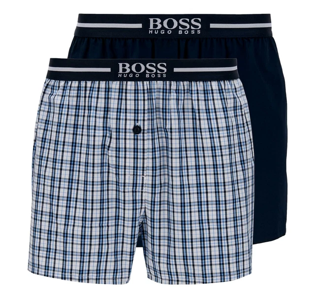 HUGO BOSS CALEÇON Boxer En Popeline De Coton Emballage Deux Ew 2P ...