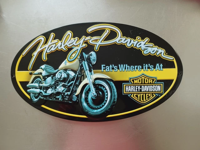 PLAQUE METAL TÔLE harley davidson motor cycles EUR 30,00 - PicClick FR