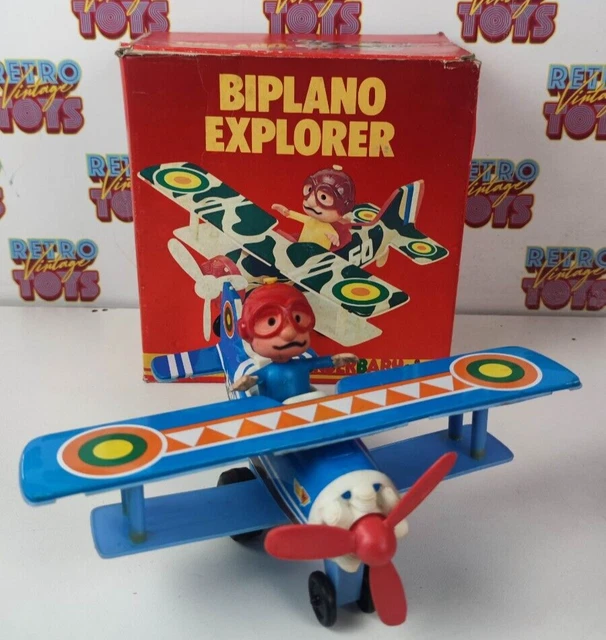 BIPLANO EXPLORER AEREO Giocattolo Kinder Baby Vintage '80 Kinderbaby ...