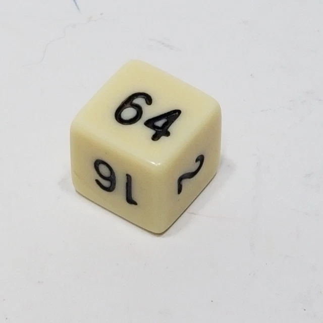 BACKGAMMON GAME REPLACEMENT Ivory Cream White Doubling Cube 9/16" £12. ...