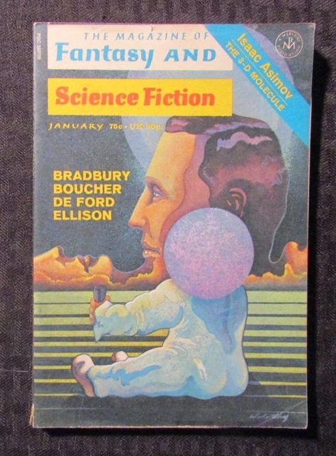 1972 JAN FANTASY AND SCIENCE FICTION Digest Magazine FN 6.0 Ray ...