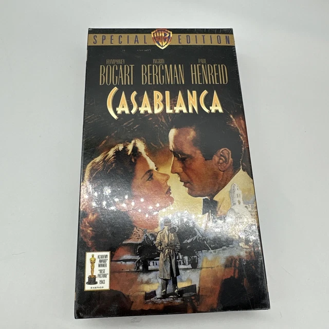 CASABLANCA VHS, 2001, 50th Anniversary Edition MGM UA Factory Sealed ...