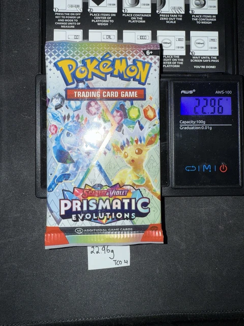 22.96 - HEAVY - Pokemon Prismatic Evolutions Booster Pack Pokemon TCG ...