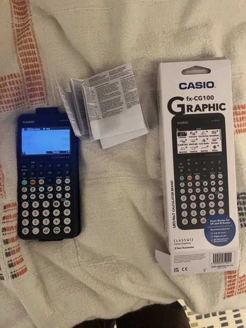 CASIO FX-CG100 GRAPHIC Calculator with Colour Screen A-Level £104.70 - PicClick UK