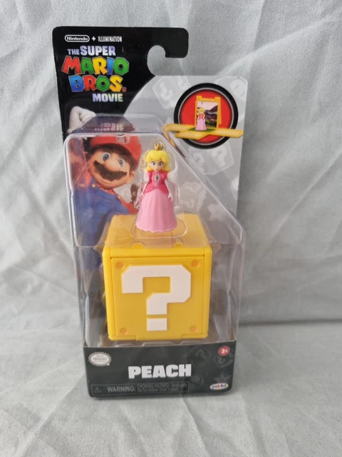 SUPER MARIO BROS. Movie Peach Mini Figure with Question Block Set ...