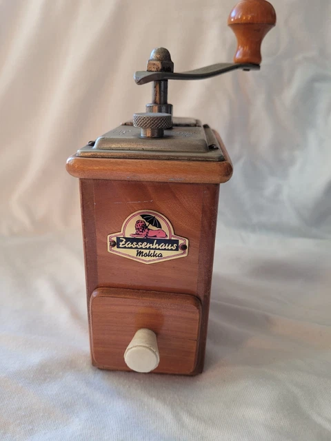 ZASSENHAUS NR. 498 Mokkamühle Kaffeemühle, Mahlgrad einstellbar EUR 25,00 - PicClick DE