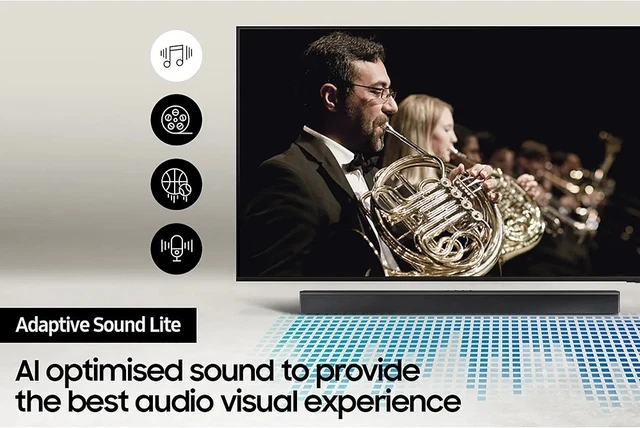 SAMSUNG HW-B430 2.1CH 270W Soundbar w/ Subwoofer Bluetooth Dolby Remote ...