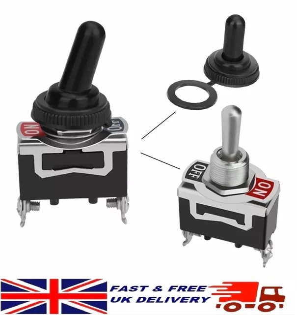 HEAVY DUTY ON/OFF Toggle Switch 12 24 Volt Flick Waterproof Light Car ...